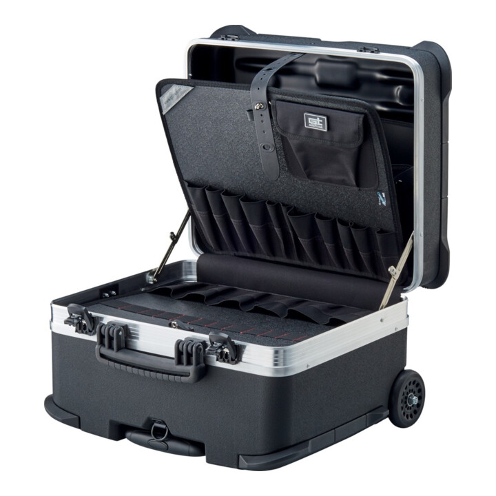 B-Ware Gt Line Werkzeugtrolly Koffer Rock Turtle Pts Kunststoff Schwar