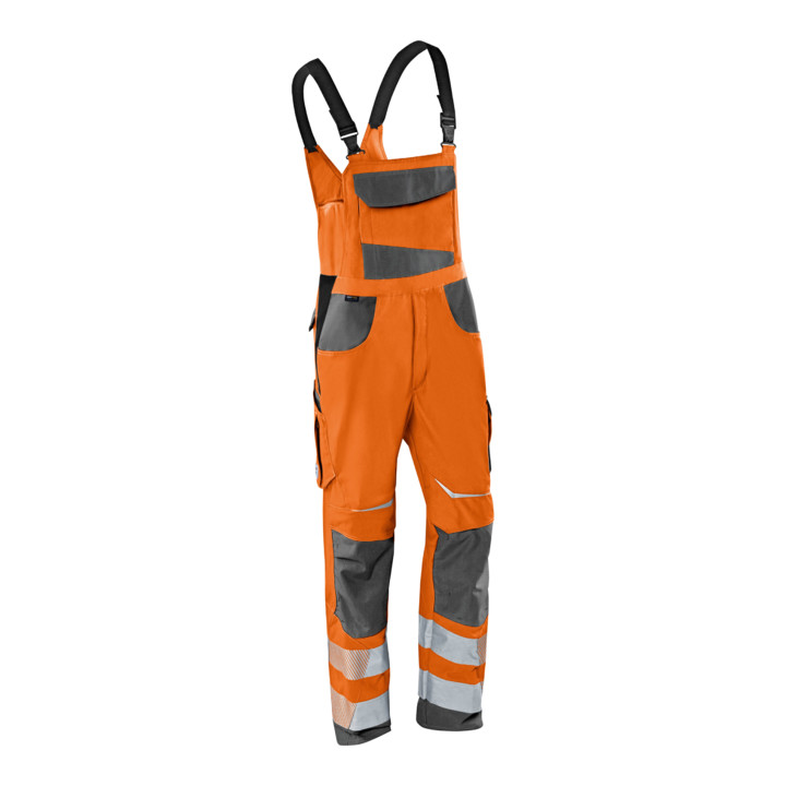 B-Ware Kübler Latzhose Arbeitshose Psa Warnorange Anthrazit Form 3207