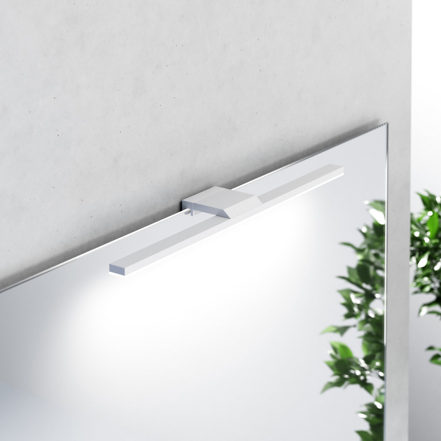 B-Ware Mcj Led Spiegelleuchte Triga Leuchte Lampe Lichtleiste Ip44 Wei